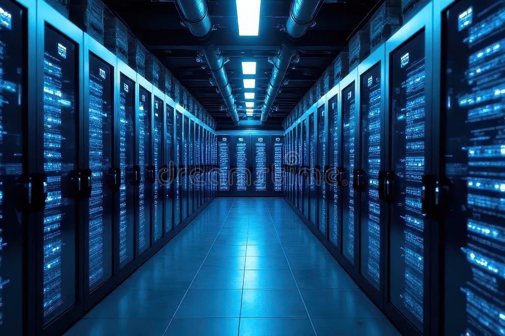 AI-Powered Data Management Revolution Stock Illustration - Illustration ...