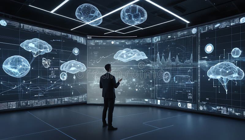 AI-Powered Data Visualization Stock Photo - Image of advertising, data: 386137768