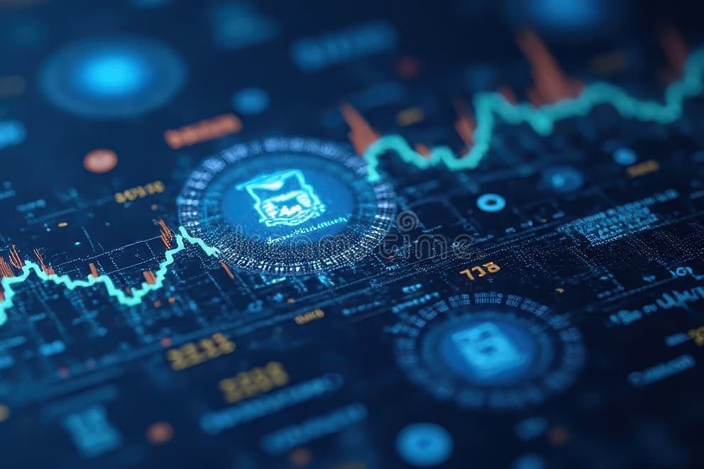 AI-Powered Data Visualization in Fraud Detection Stock Illustration ...