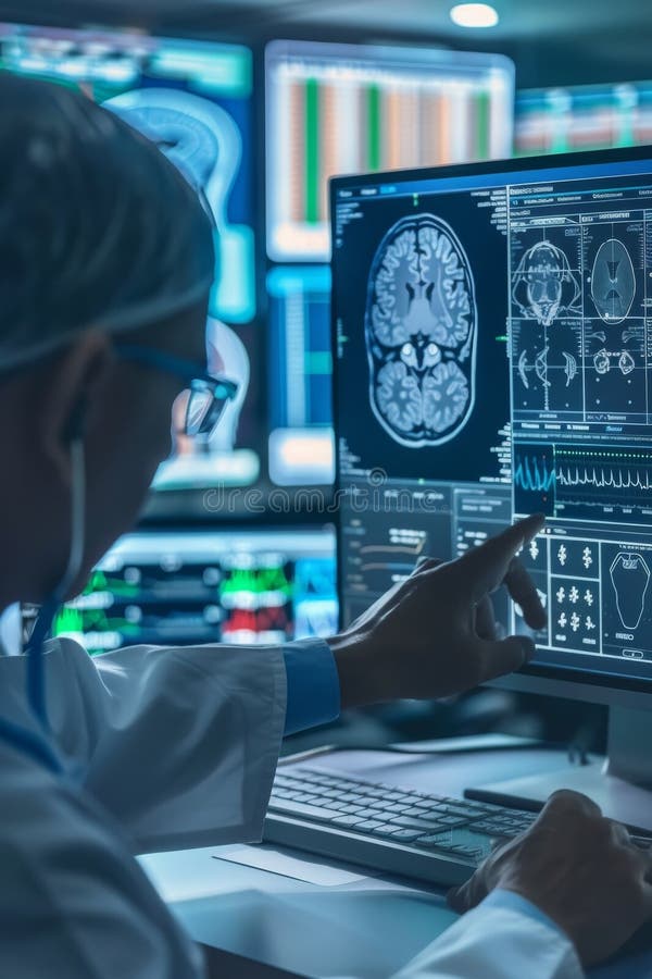 An AIpowered Diagnostic Tool Analyzing Patient Data Symbolizing the ...