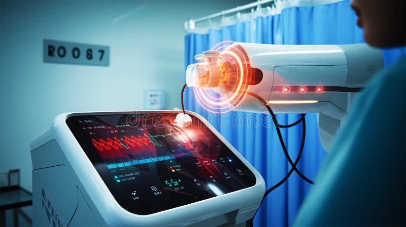 AI-powered Diagnostic Tool Analyzing a Patient S Blood Sample. the ...