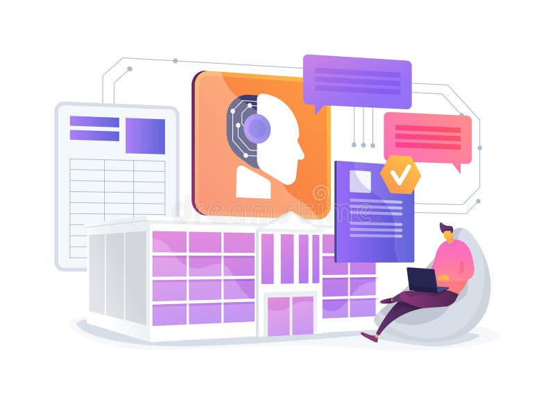 AI-Powered E-Government Abstract Concept Vector Illustration. Stock ...