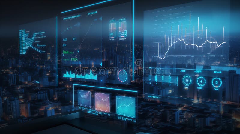 AI Powered Energy Management System Stock Illustration - Illustration ...