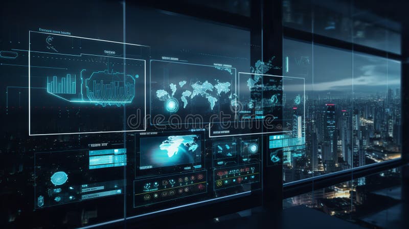 AI Powered Energy Management System Stock Illustration - Illustration ...