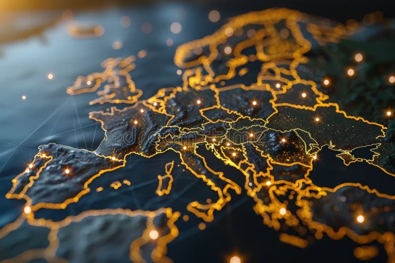 Ai Powered Global Network Map Focuses on Western Europe for Big Data ...