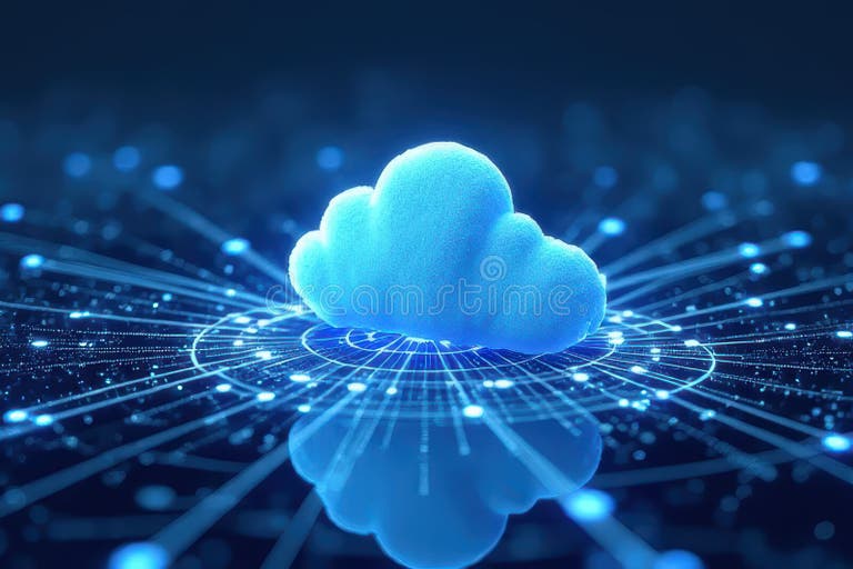 AI-Powered Hosting Revolutionizing Cloud Infrastructure Management Stock Illustration ...