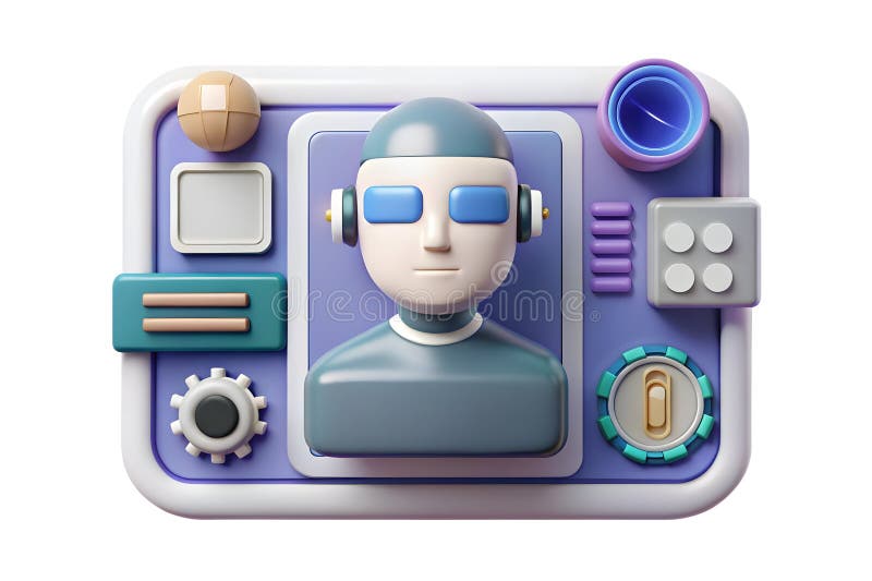 AI Powered Human Machine Interface Frame Concept As a Border Frame ...