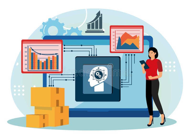 AI-Powered Inventory Management Concept. Optimize Inventory Levels ...