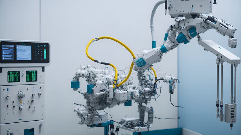 AI-powered medical robot stock photo. Image of factory - 302357080
