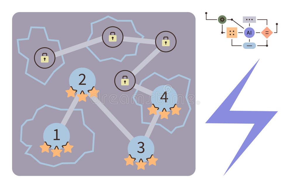 Powered Network Security Stock Illustrations – 1,981 Powered Network ...