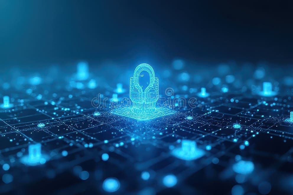 AI-Powered Networking Optimization Stock Illustration - Illustration of ...