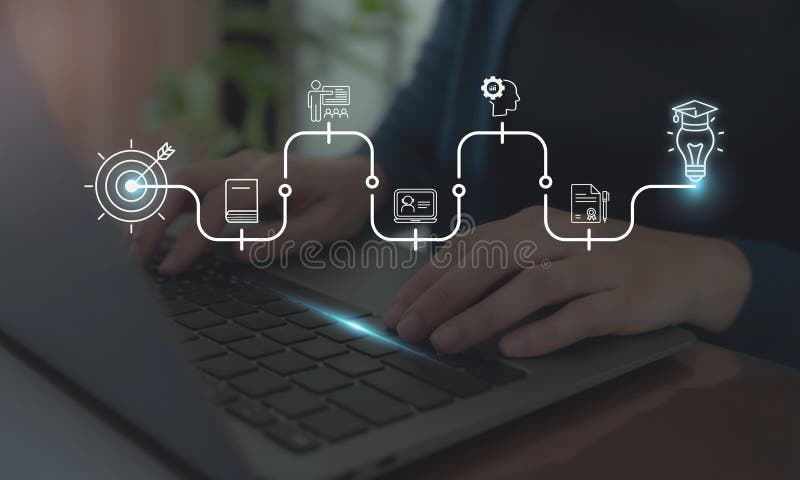 AI Powered Personalized E-Learning Concept. Digital Transformation of Education through ...