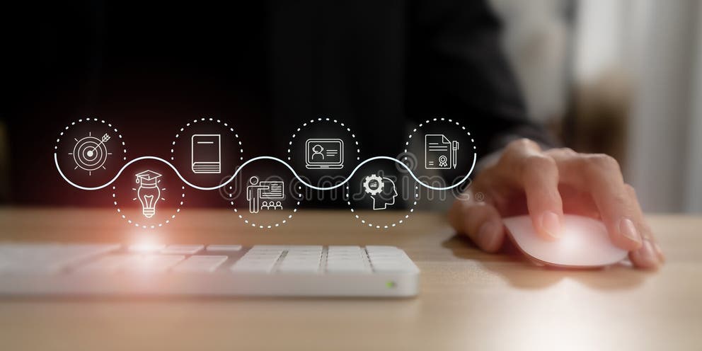 AI Powered Personalized E-Learning Concept. Digital Transformation of Education through ...