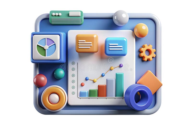 Ai Powered Predictive Analytics Frame Concept As A Clean Border Frame With Data Graphs And