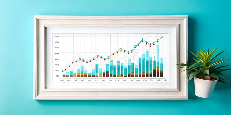 Ai Powered Predictive Analytics Frame Concept As A Clean Border Frame With Data Graphs And