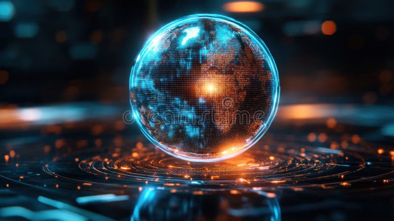 This Holographic Globe Visualizes Predictive Analytics Forecasting and ...