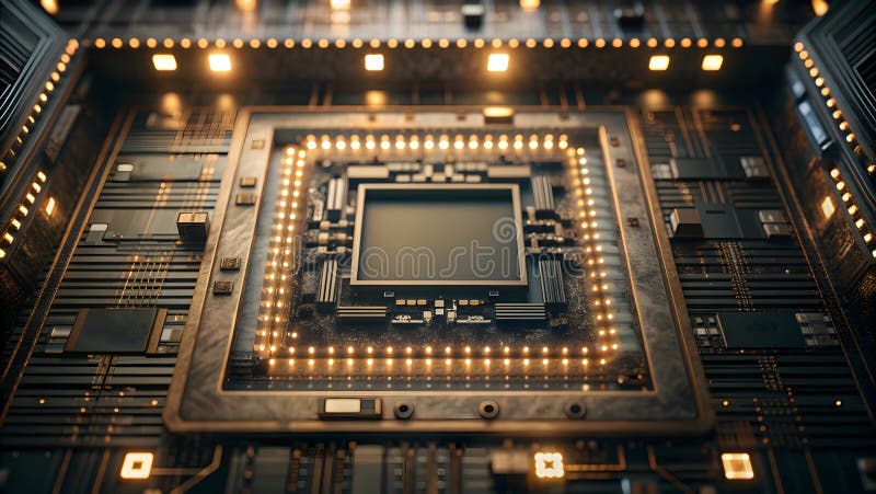 AI Powered Quantum Circuit Frame Concept As a Border Frame with Quantum ...