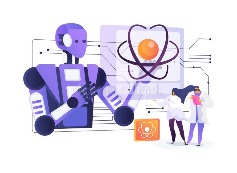 AI-Powered Quantum Simulations Abstract Concept Vector Illustration ...