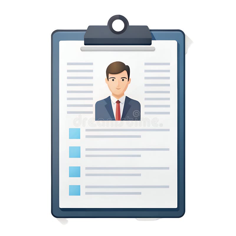 AI-Powered Resume Screening Tool Stock Illustration - Illustration of ...