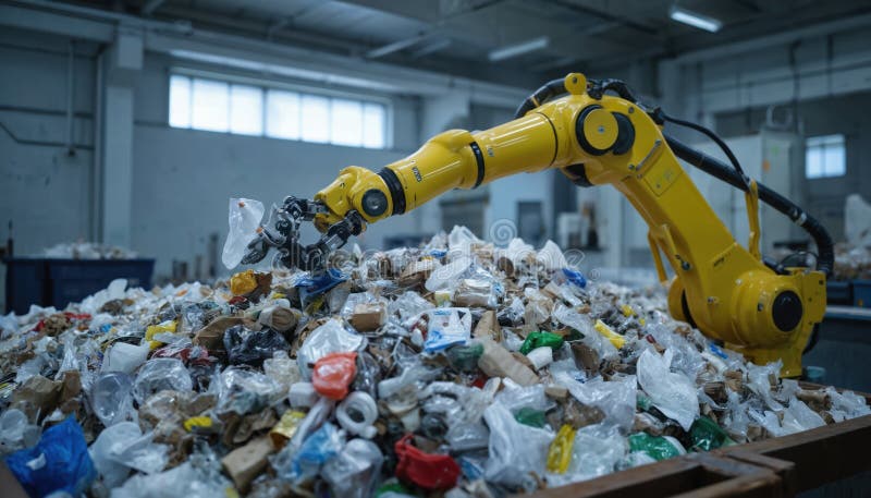 AI Powered Robot Arm Sorts Recyclable Materials with High Precision in ...