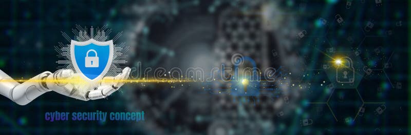 AI-powered Robot Hand Touching a Security Key in a Futuristic Stock ...