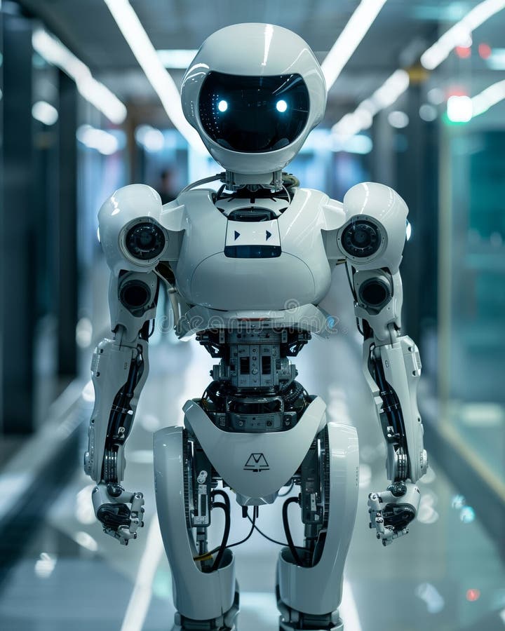 An AIpowered Robot Tasked with Monitoring Cybersecurity Threats Stock ...