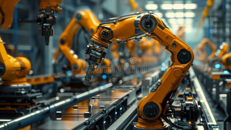 AI Powered Robotic Arms Assembling Machinery in an Industrial Factory ... AI Powered Robotic Arms Assembling Machinery in an Industrial Factory ...