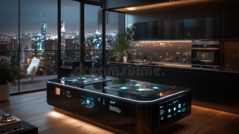 AI-powered Robotic Assistant Helping in a Modern Kitchen, Smart Home ...