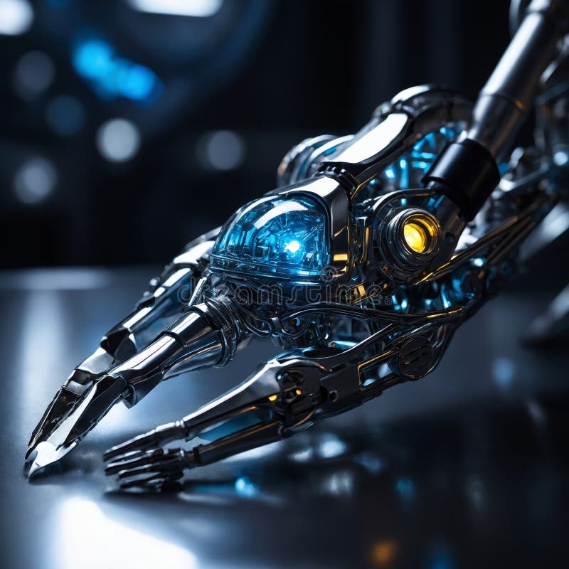 AI-Powered Robotic Surgery Arm Performing Precision Procedure Stock ...