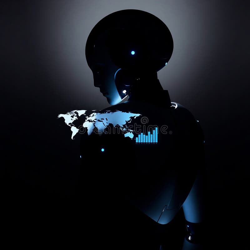 AI-Powered Robots in Cyber Operations Stock Photo - Image of ...