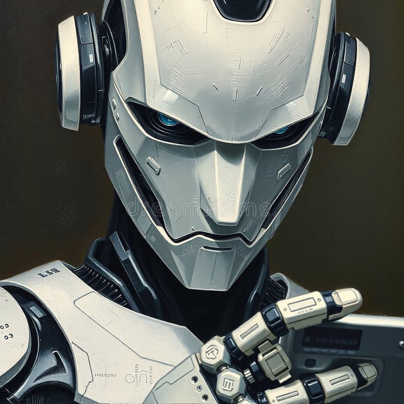 AI-Powered Robots in Cyber Operations Stock Photo - Image of nightclub ...