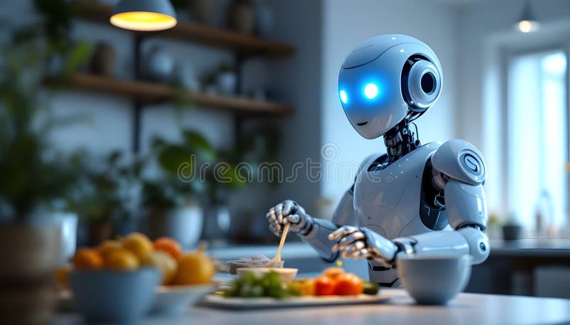 AI-Powered Robots in the Kitchen Redefining Cooking and Service Stock ...
