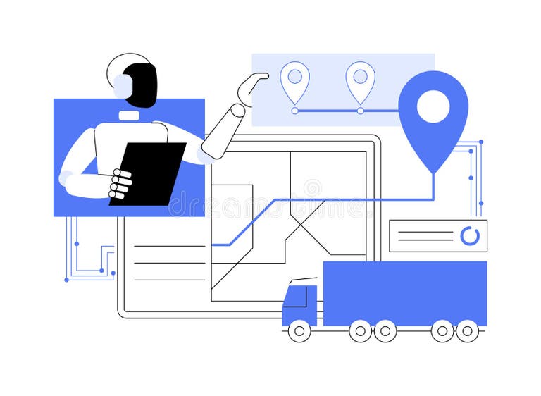 Route Optimization Stock Illustrations – 911 Route Optimization Stock ...