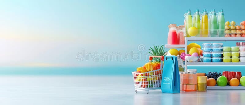 AI-powered Shopping, Smart Retail Solutions, 3D Illustration, Advanced ...