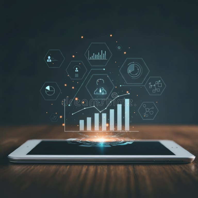 AI-Powered Smartphone Data Visualization with Holographic Business ...