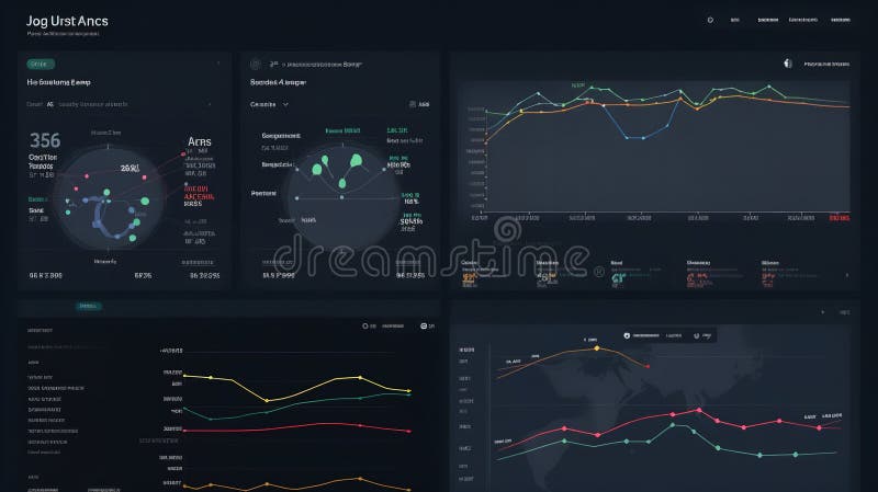 AI Powered Supply Chain Data Analytics Stock Illustration ...