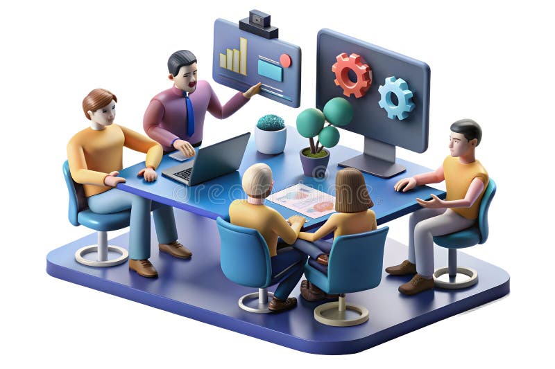 AI Powered Team Collaboration Concept As a Candid Shot of a Team ...