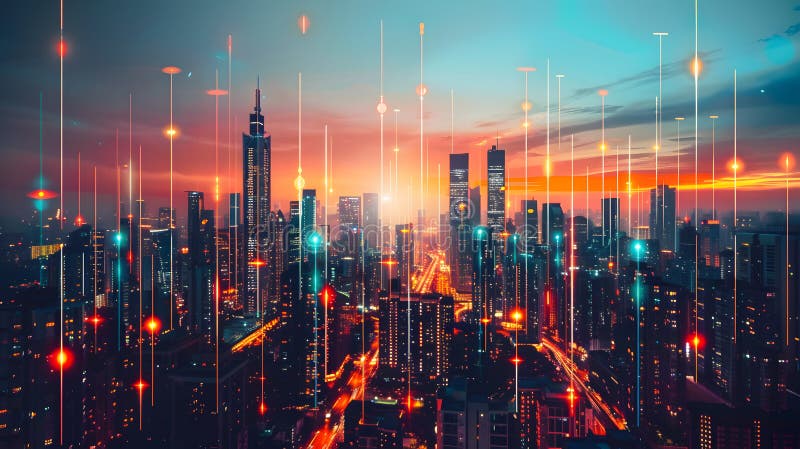 AI-Powered Urban Planning Futuristic Urban Environment Stock ...