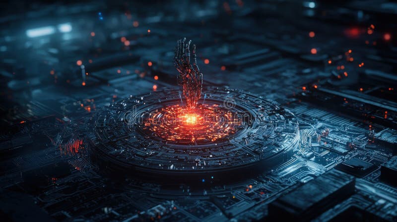 Ai Predicting and Manipulating Data Insights Digital Realm Artwork ...