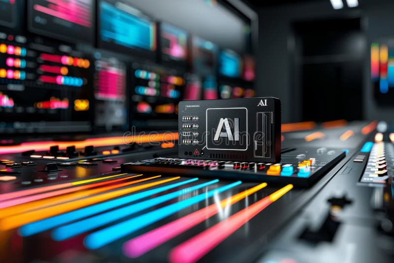 AI Processing Unit in a Futuristic Data Center, Showcasing Advanced ...