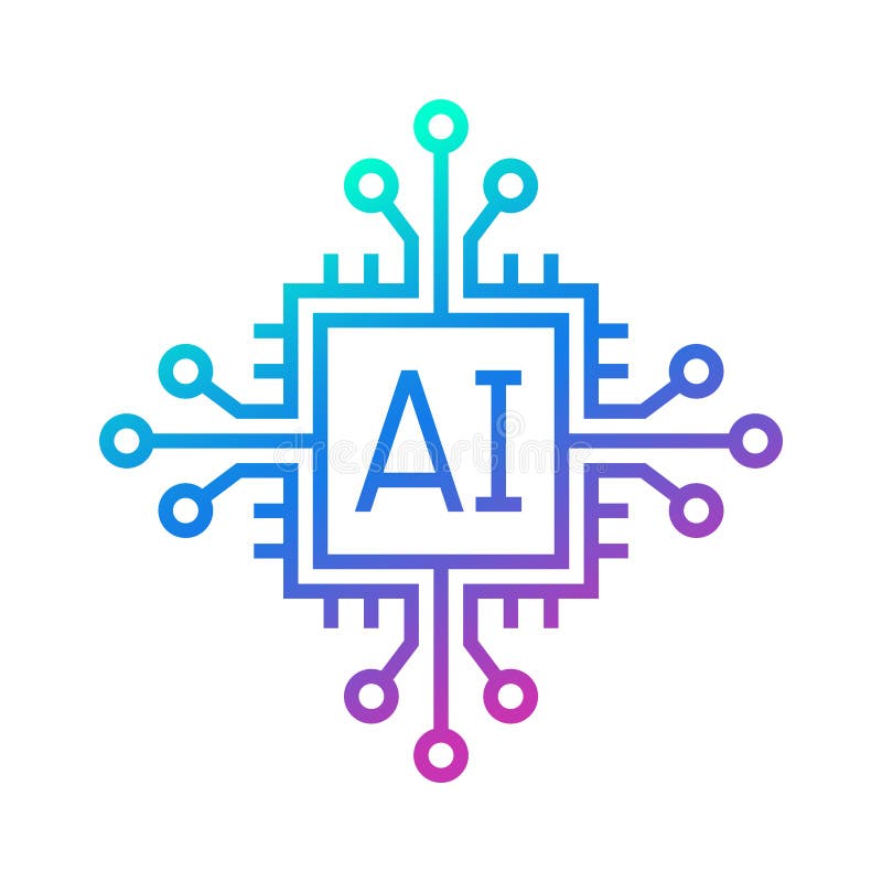 AI Processor Chip, Artificial Intelligence Technology Graphic Design ... AI Processor Chip, Artificial Intelligence Technology Graphic Design ...