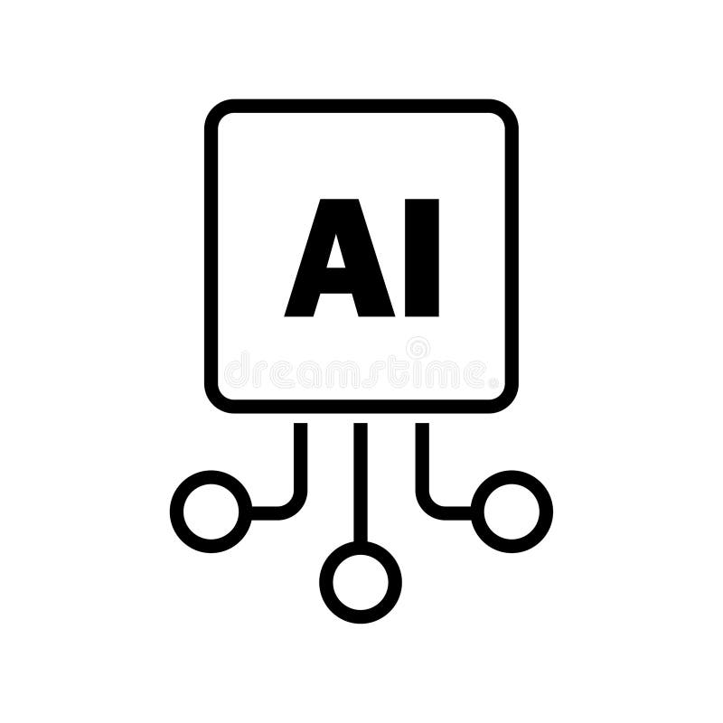 AI Processor Icon. AI Processor Mini Symbol. Vector Illustration. EPS ...