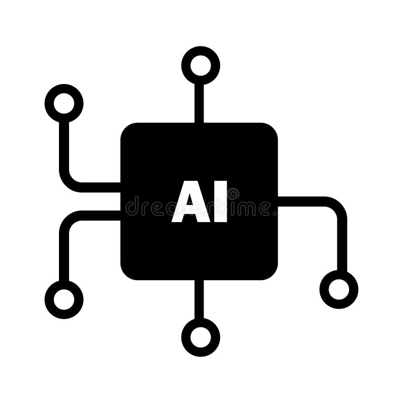 AI Processor Icon. AI Processor Mini Symbol. Vector Illustration. EPS ...