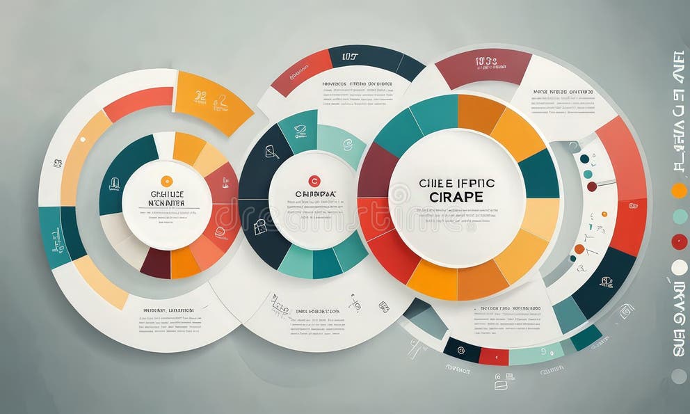 Circle info infographic stock illustration. Illustration of choice - 330495136