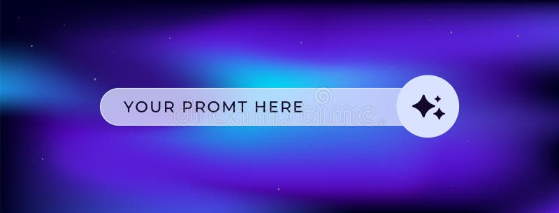 Ai Prompt Bar with Sparkle Icon for Neuro Artificial Intelligence ...