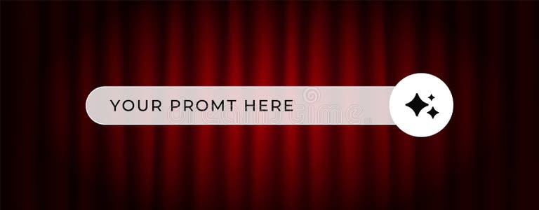 Ai Prompt Bar with Sparkle Symbol for Creative Content Generation and ...