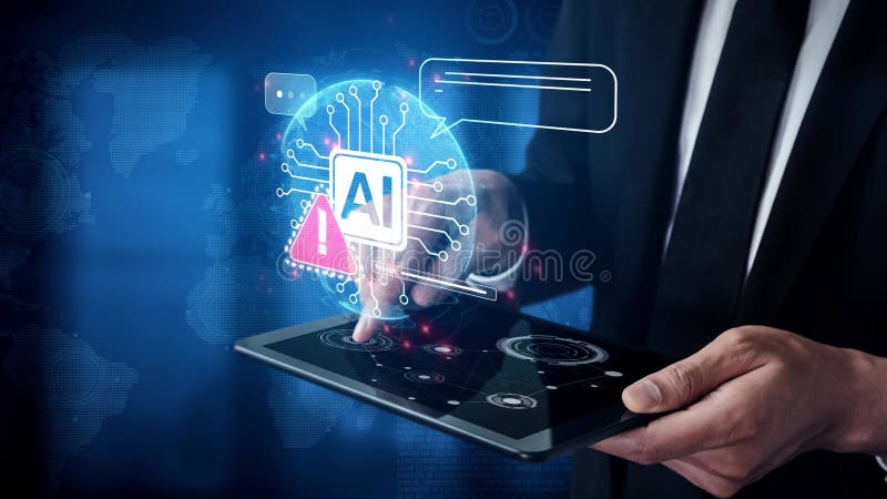 AI Prompt Error Warning in Chat Interface with Alert and System Issue Muxer Stock Footage ...