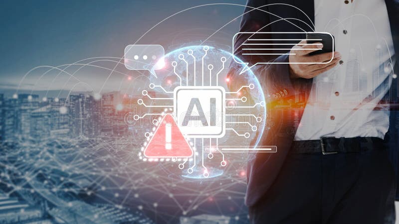 AI Prompt Error Warning in Chat Interface with Alert and System Issue ...