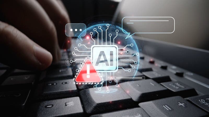 AI Prompt Error Warning in Chat Interface with Alert and System Issue ...