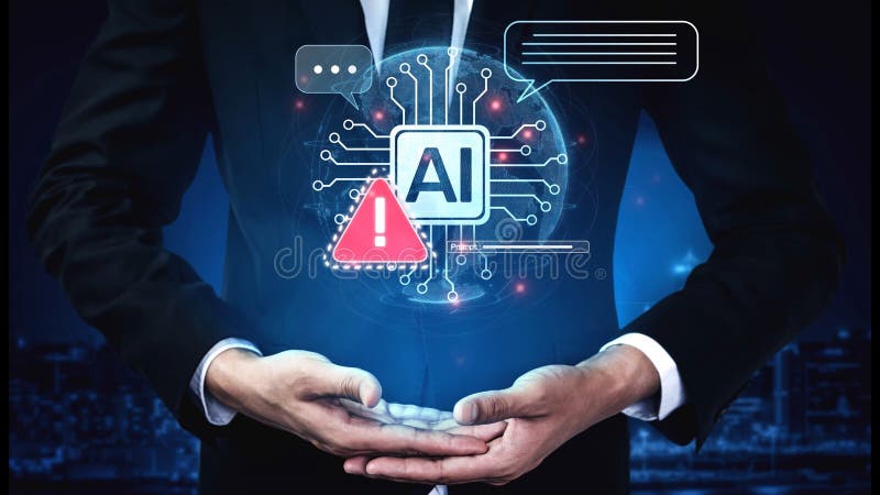 AI Prompt Error Warning in Chat Interface with Alert and System Issue ...